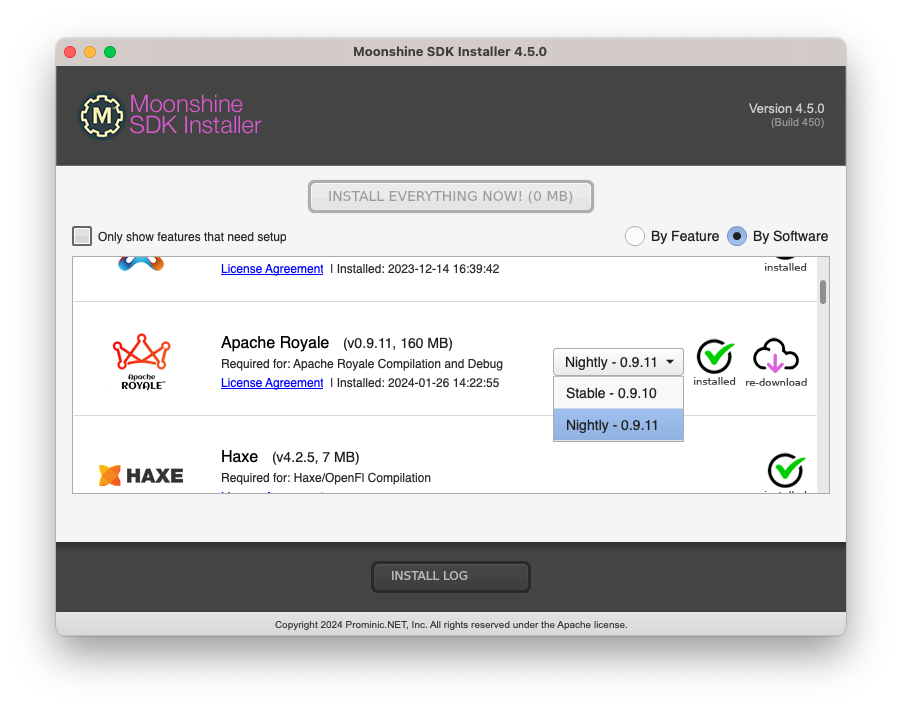 Creating a Dynamic Pie Chart using Super.Human.Installer™ and Moonshine IDE™